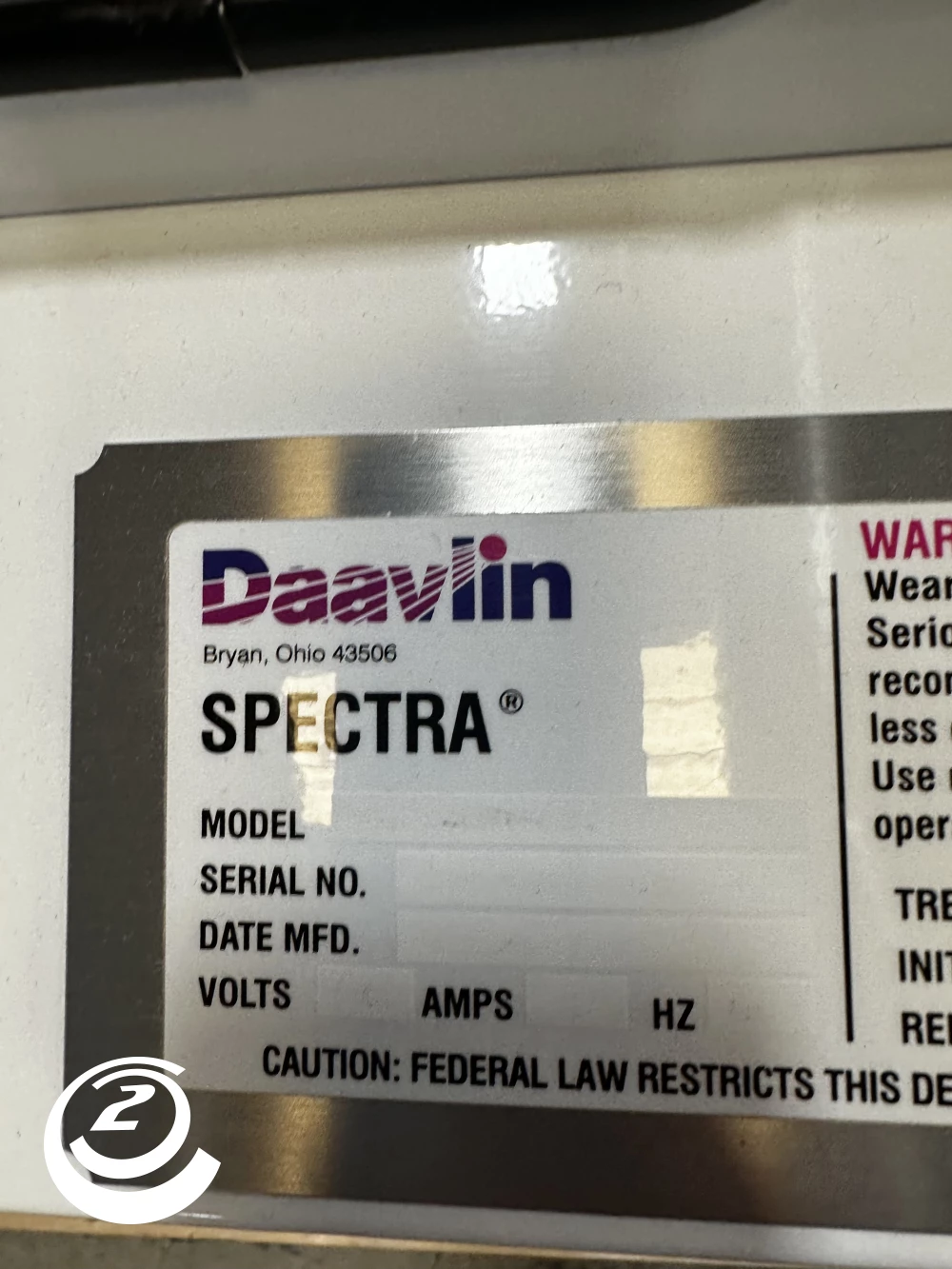 Daavlin Spectra | Live Inventory
